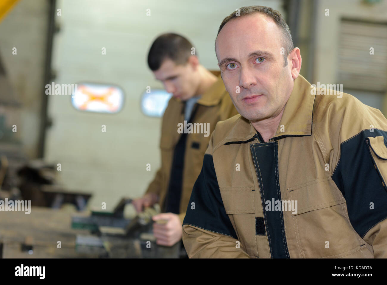portrait factory man Stock Photo - Alamy