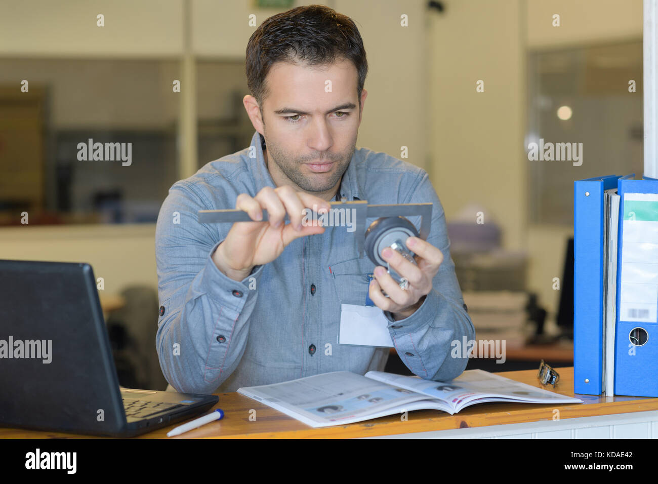 engineer working on project Stock Photo - Alamy