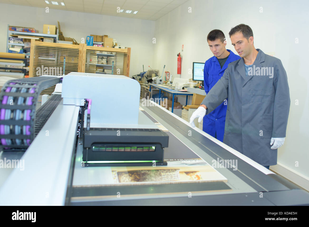 Two men in professional printing works Stock Photo - Alamy