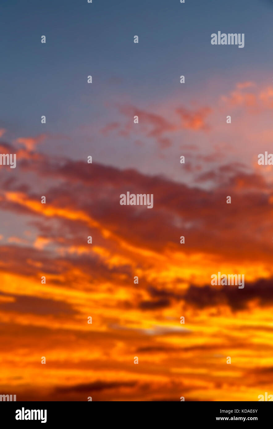 Orange sky, out of focus Stock Photo - Alamy