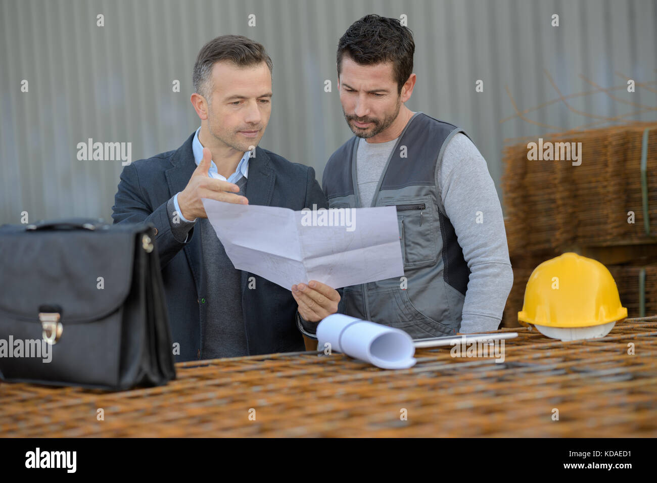 businessman paying a visit to the factory Stock Photo - Alamy