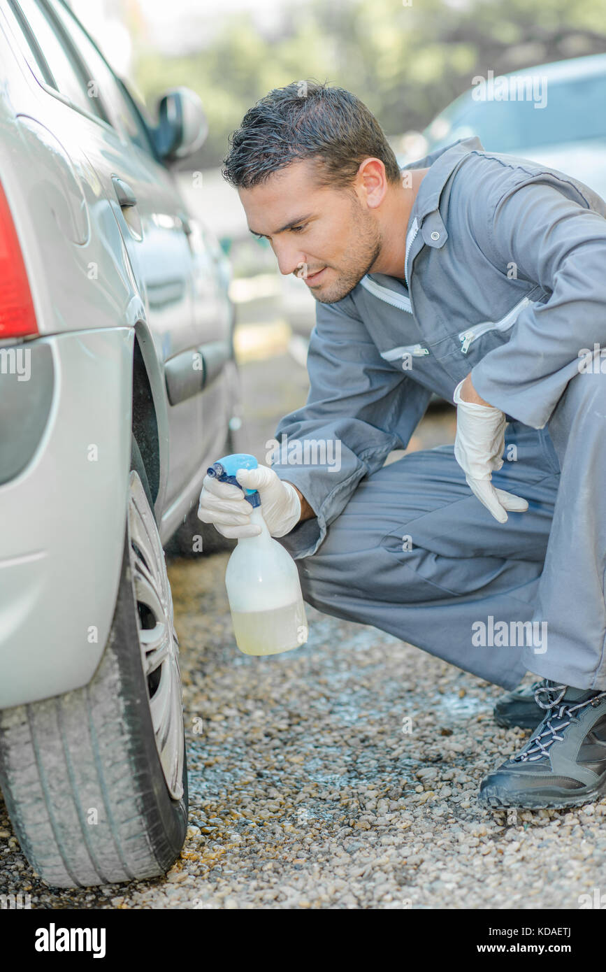 Mechanic greasing hi-res stock photography and images - Alamy