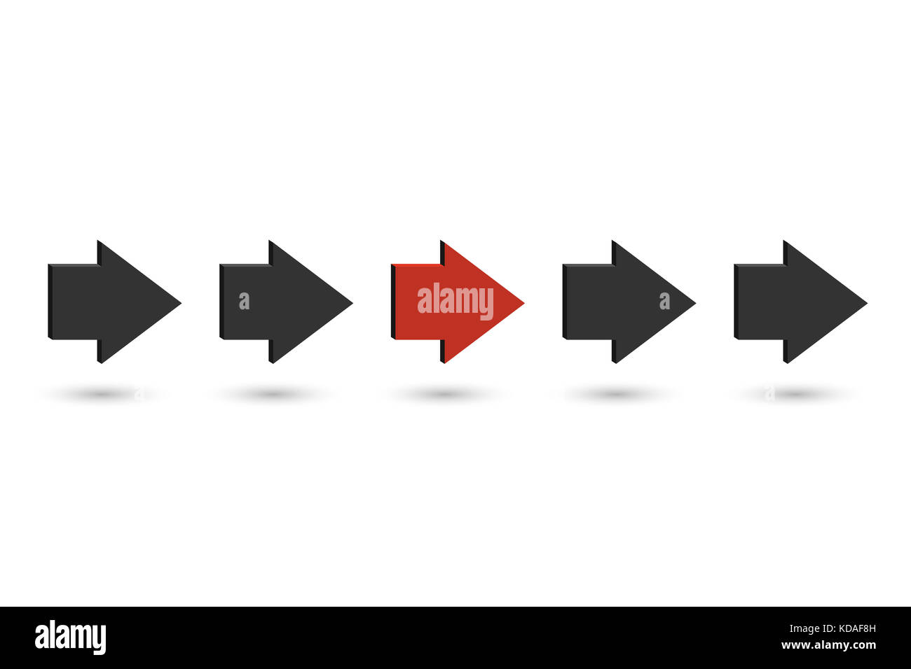 Vector Arrow for banners infographic presentation Stock Photo - Alamy