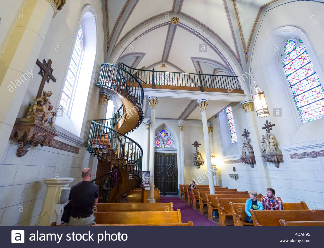 Loretto Chapel Staircase Stock Photos & Loretto Chapel Staircase Stock ...