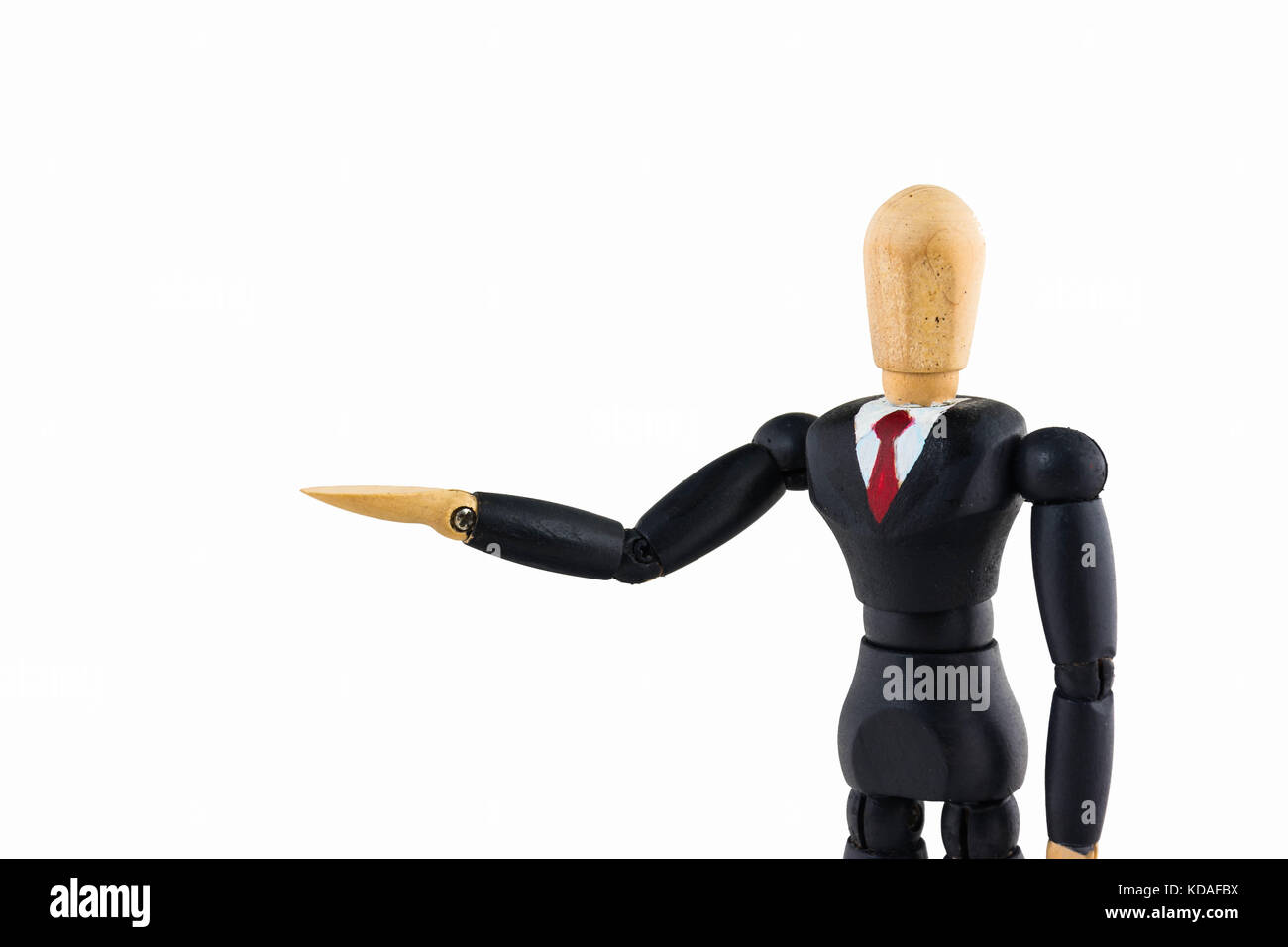 Wood Figure business man Stock Photo - Alamy