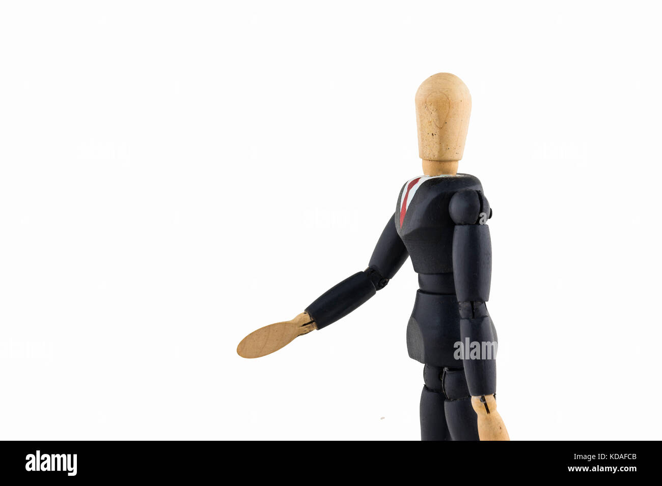 Wood Figure business man Stock Photo - Alamy