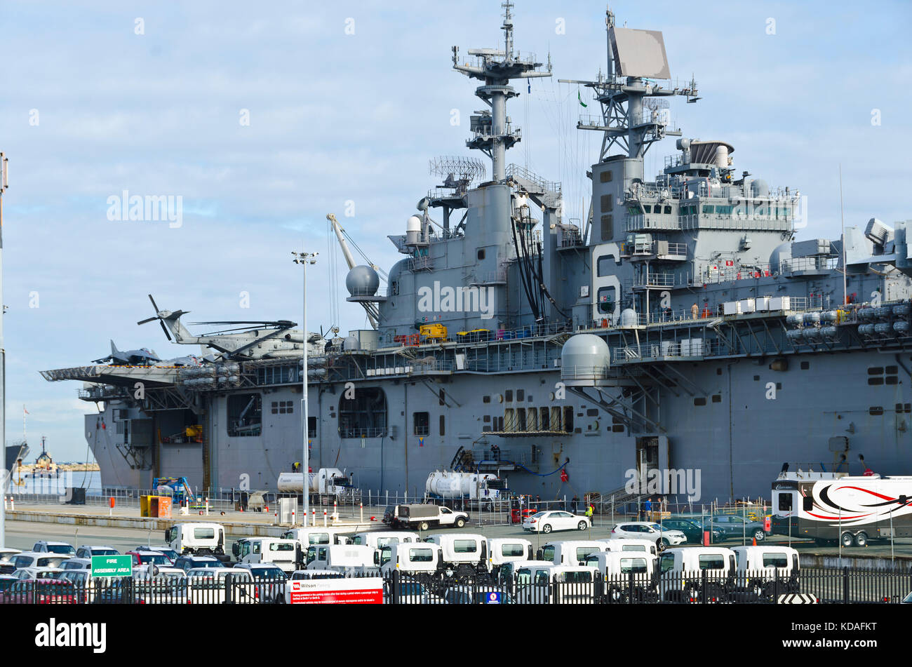 Visiting foreign warships in Port of Fremantle for naval exercises and ...