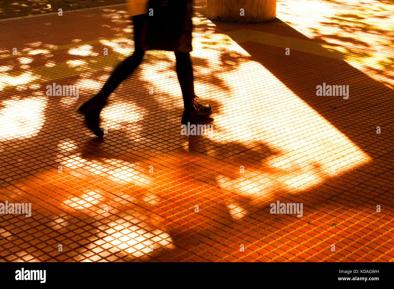 One person light and shadow silhouette hi-res stock photography and ...