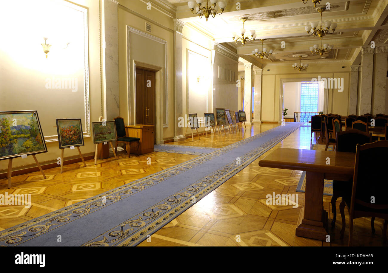 Interior view of lobby of Ukrainian parliament, third floor. October 23 ...