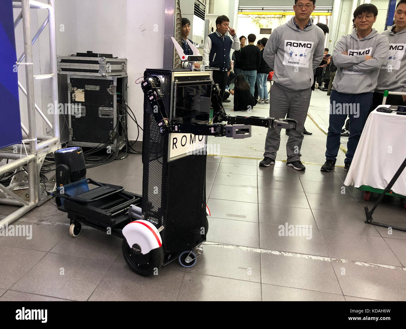 The Romo mobility robot at the KIA Idea Festival, in Seoul, South Korea ...