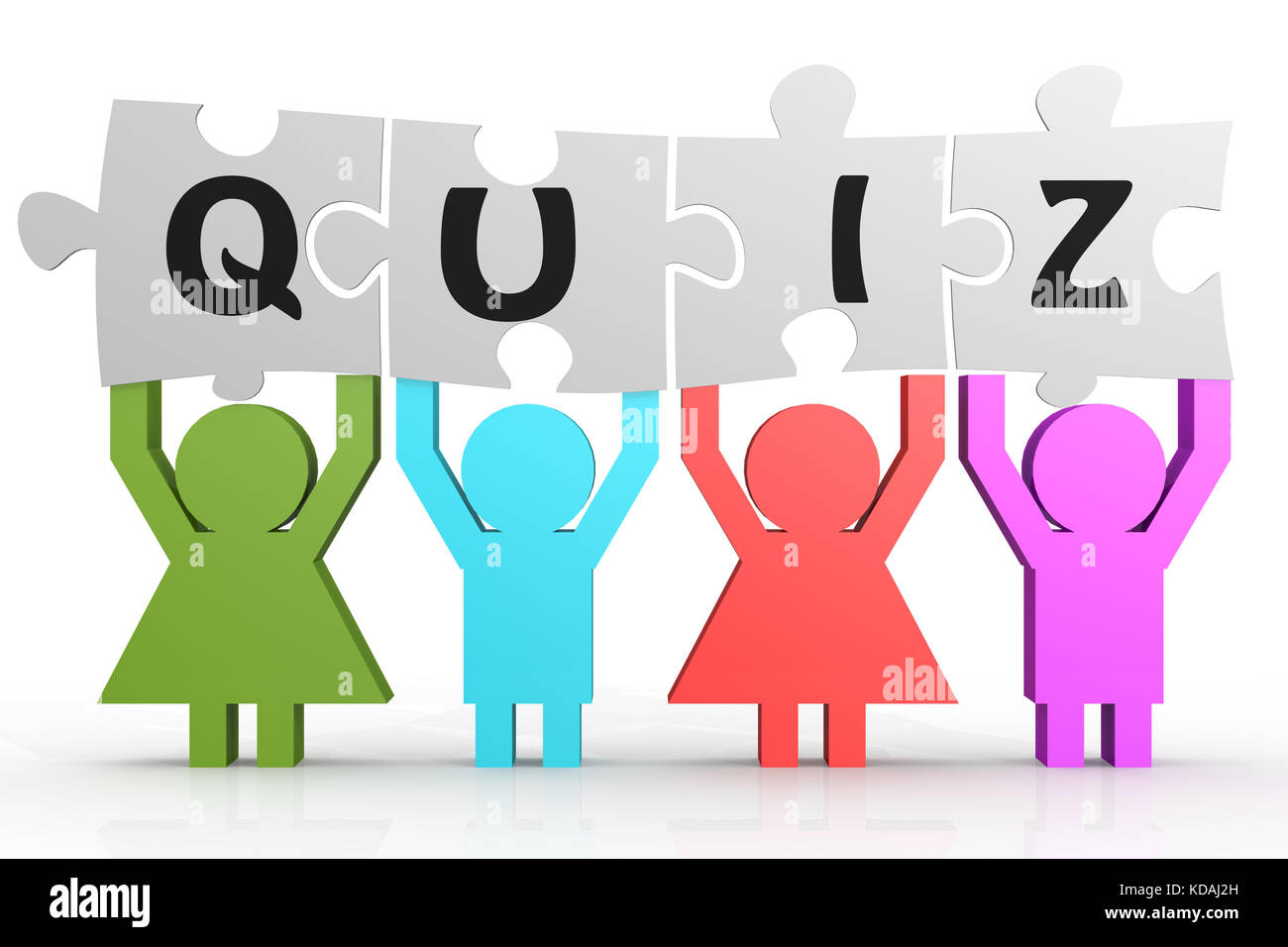 Puzzle illustration quiz hi-res stock photography and images - Alamy