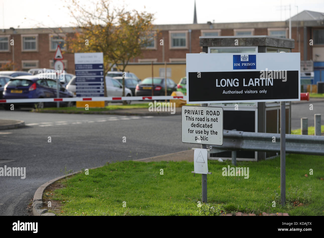 The exterior of HMP Long Lartin, where a total of 81 inmates were ...