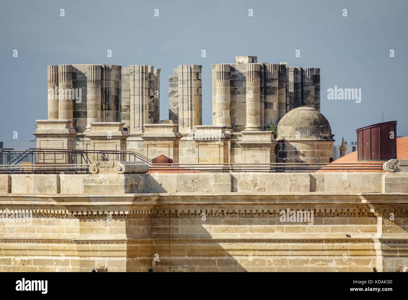 Malaga Cathedral unfinished tower detail Stock Photo - Alamy