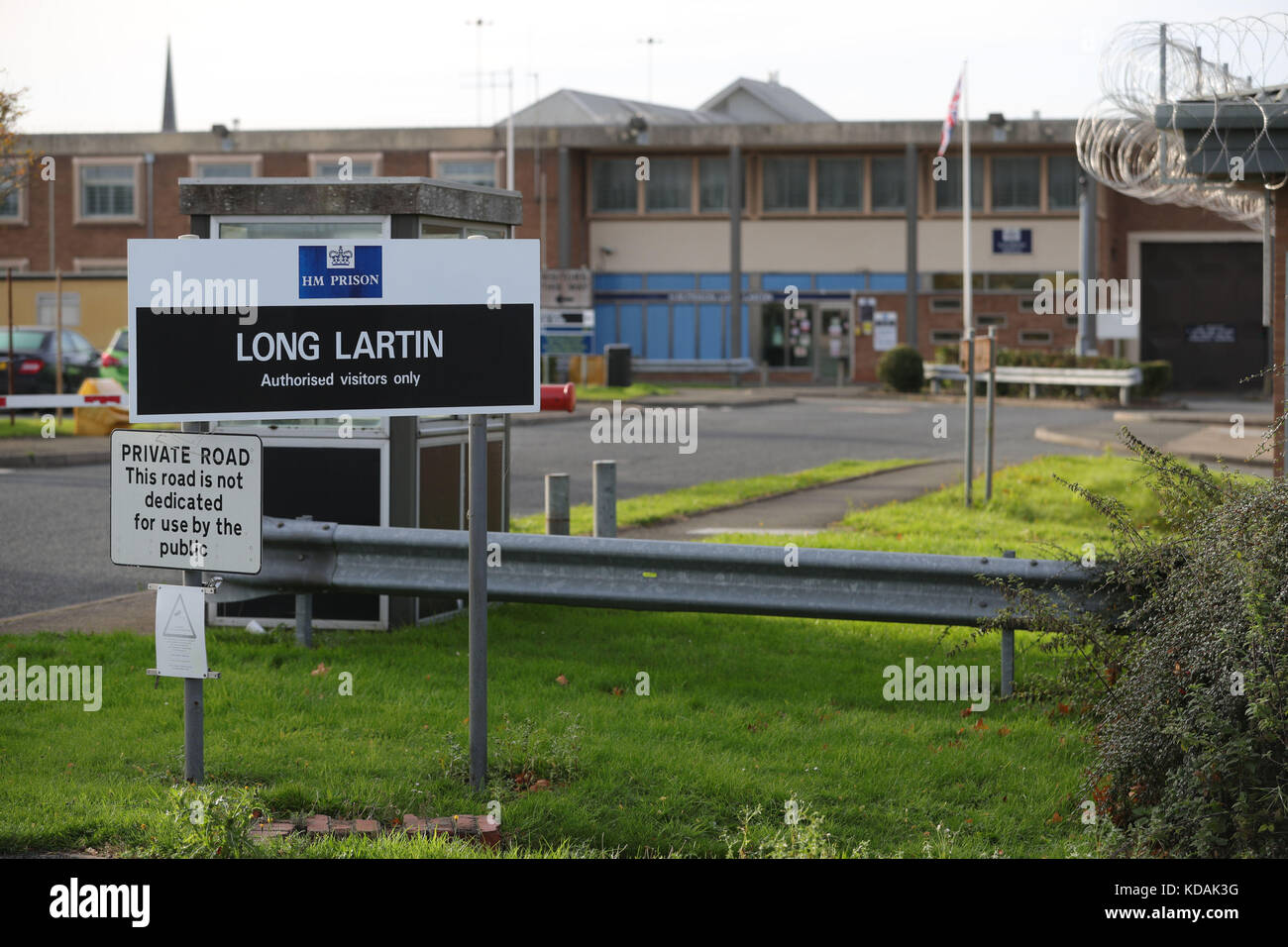 The exterior of HMP Long Lartin, where a total of 81 inmates were ...