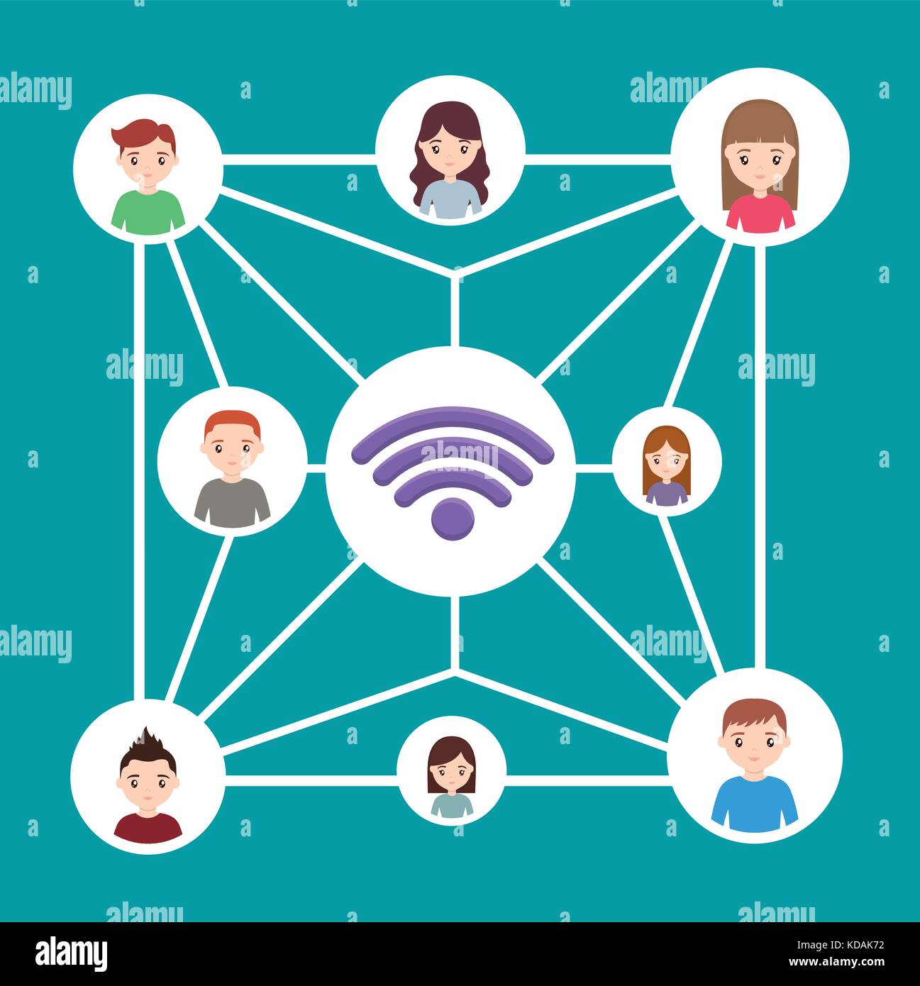 Social network design Stock Vector Image & Art - Alamy