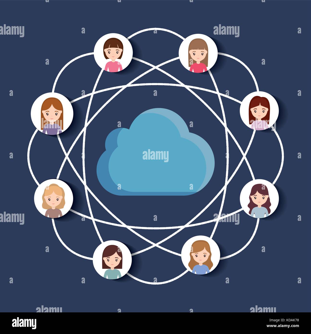 Social network design Stock Vector Image & Art - Alamy