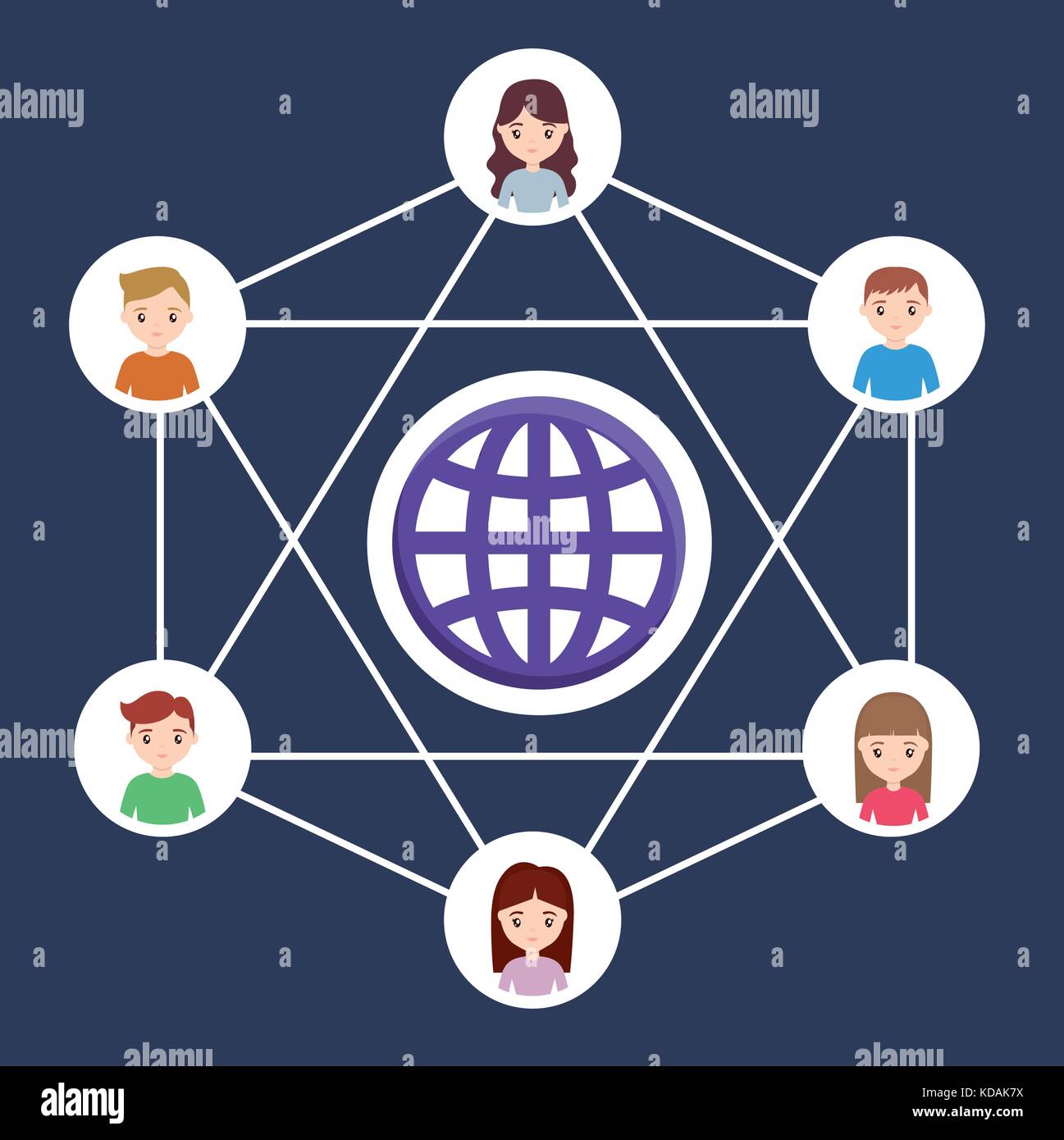 Social network design Stock Vector Image & Art - Alamy