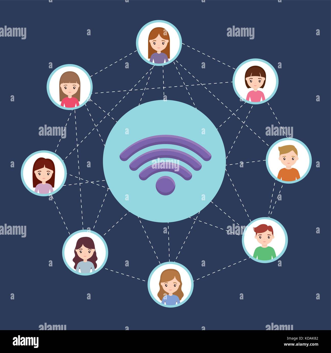 Social network design Stock Vector Image & Art - Alamy