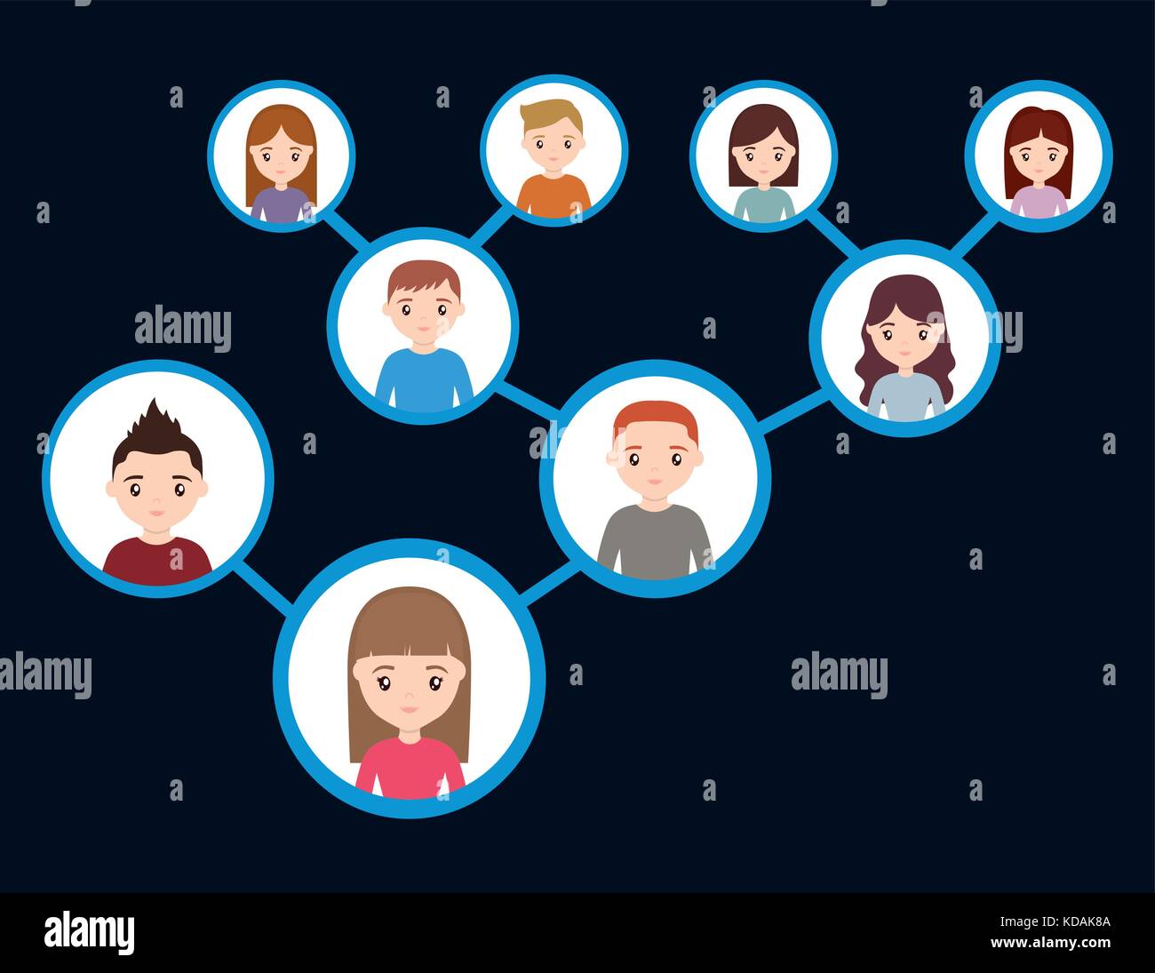 Social network design Stock Vector Image & Art - Alamy