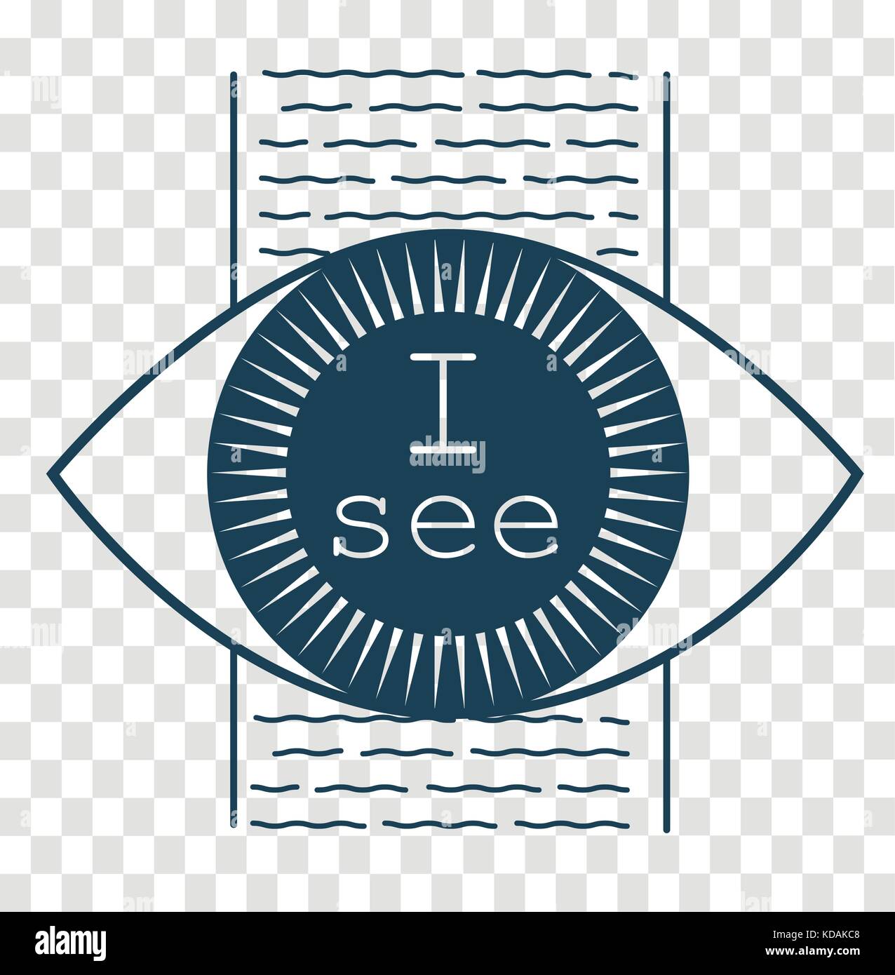 concept of seeing the truth, in the form of an eye with the inscription ...