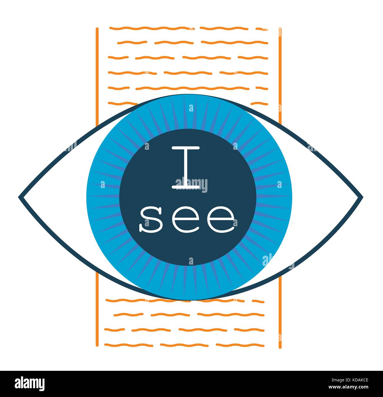 concept of seeing the truth, in the form of an eye with the inscription ...