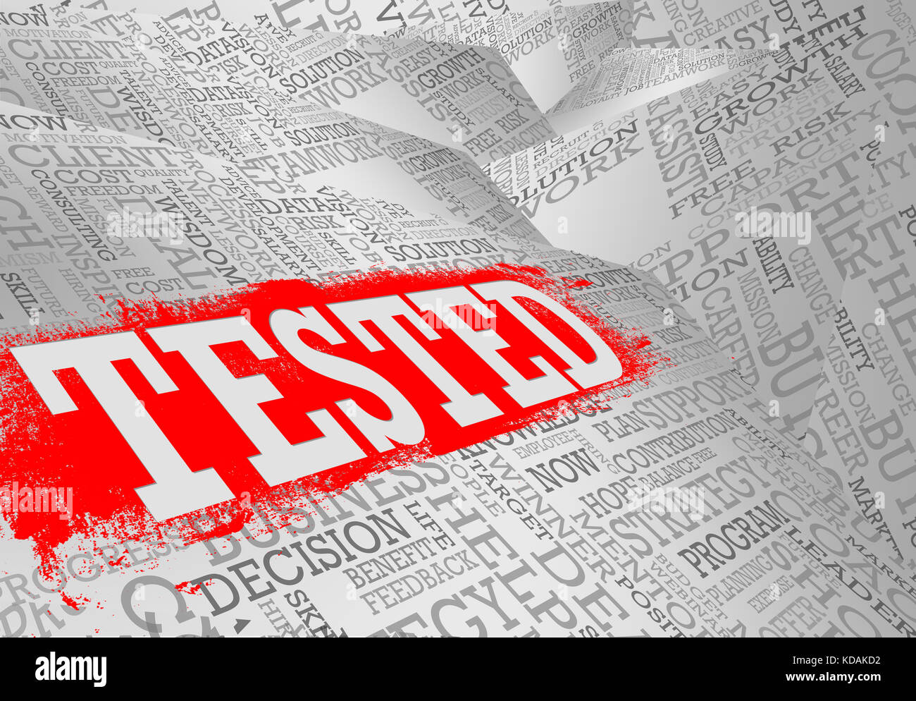 Tested word cloud business hi-res stock photography and images - Alamy