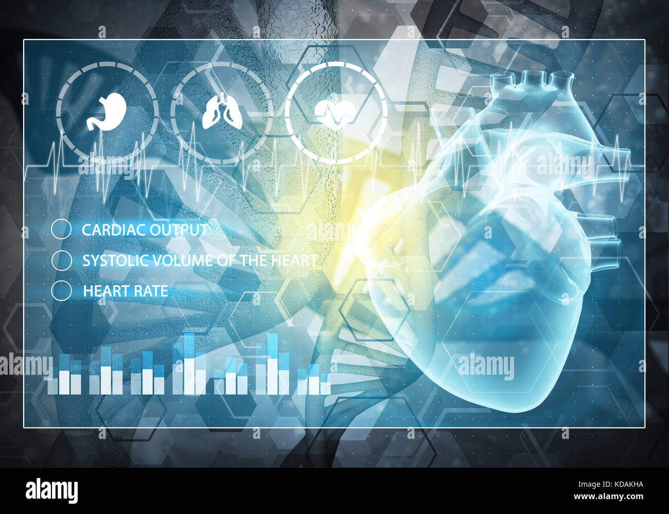 Medicine user interface Stock Photo - Alamy