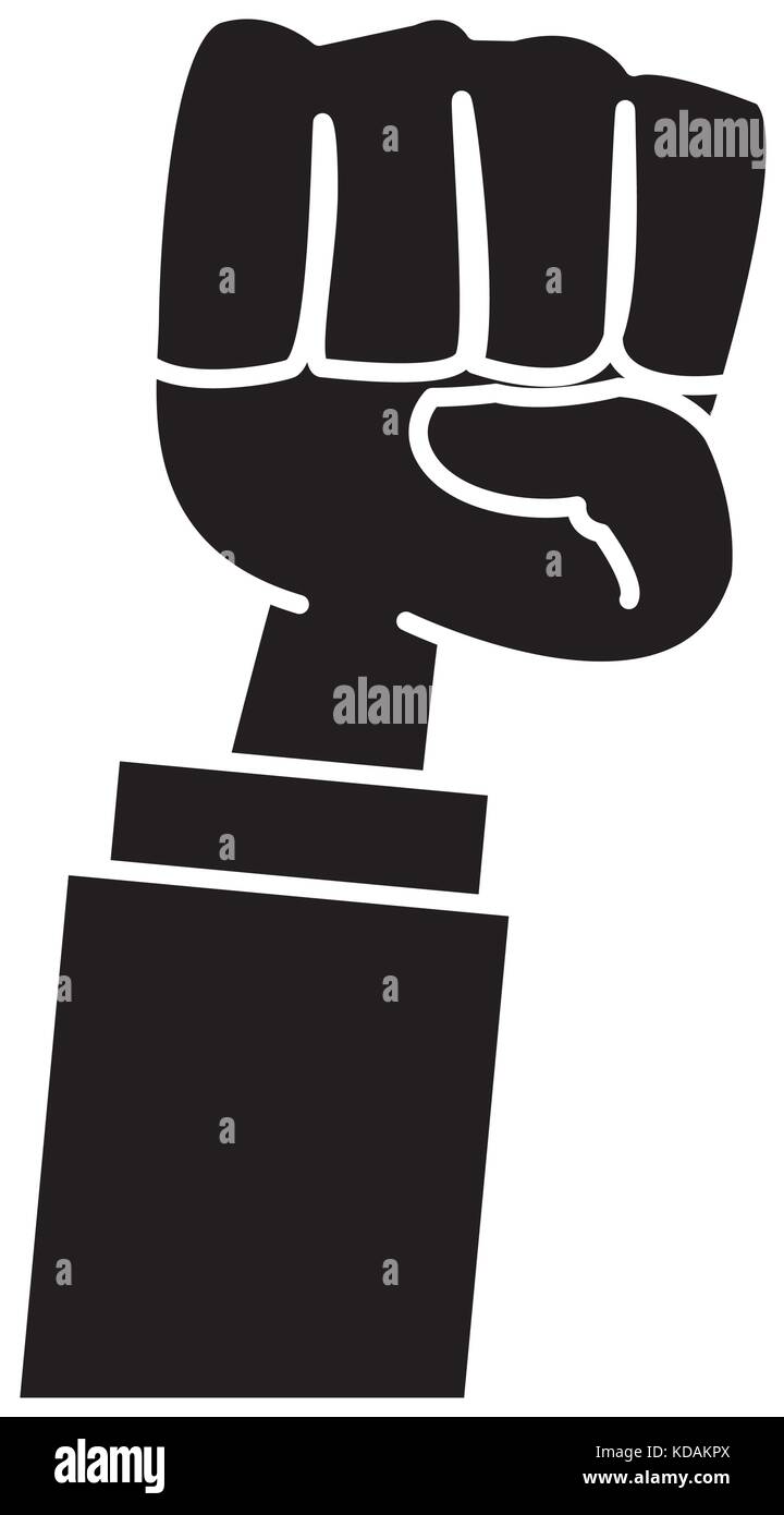 Hand clenched symbol Stock Vector Image & Art - Alamy
