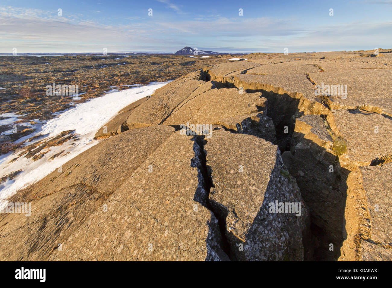 Grjotagia gaping fissure / Grjótagjá tectonic crack, Mid-Atlantic Ridge ...
