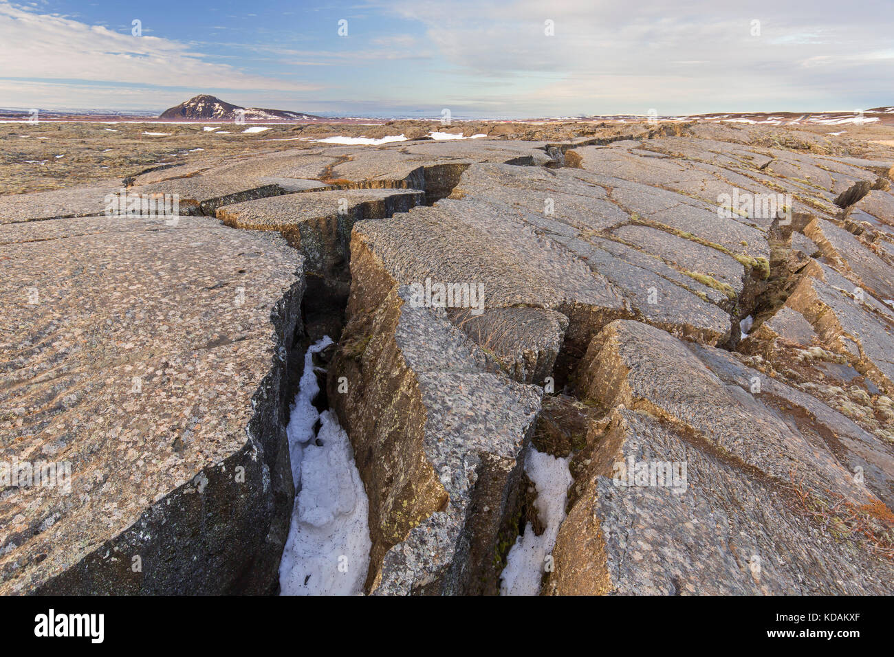 Grjotagia gaping fissure / Grjótagjá tectonic crack, Mid-Atlantic Ridge ...