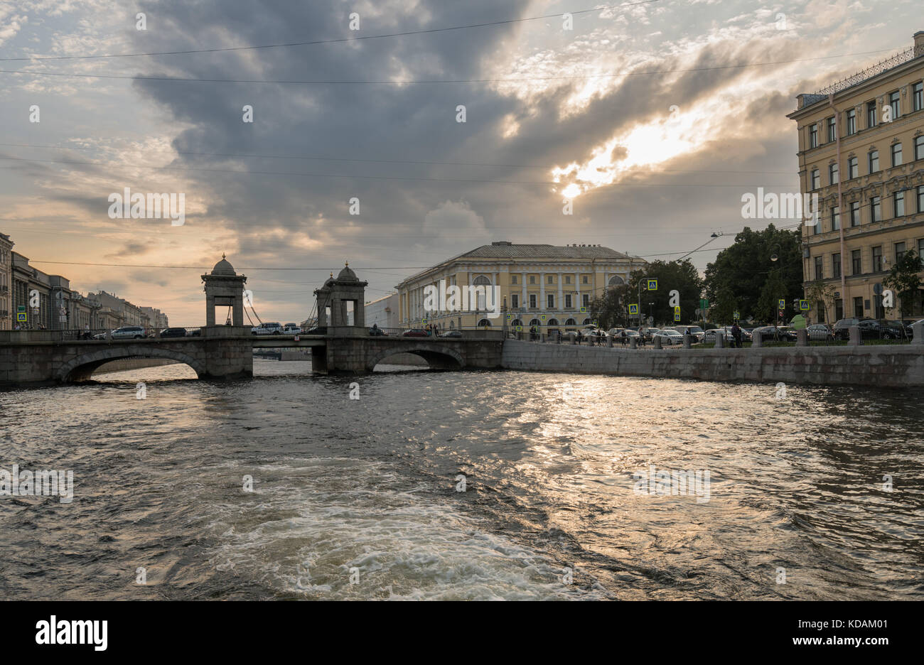 Waterfront and canals in St Petersburg, Russia Stock Photo - Alamy
