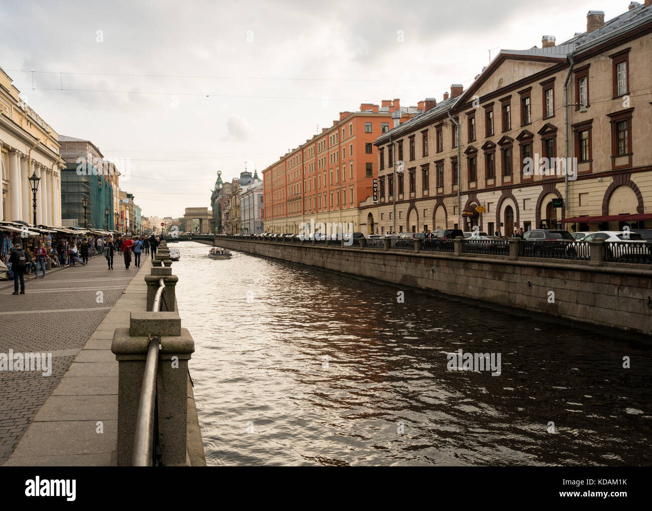 Waterfront and canals in St Petersburg, Russia Stock Photo - Alamy