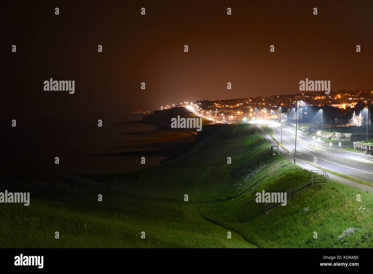 Night time shot UK Road Stock Photo - Alamy