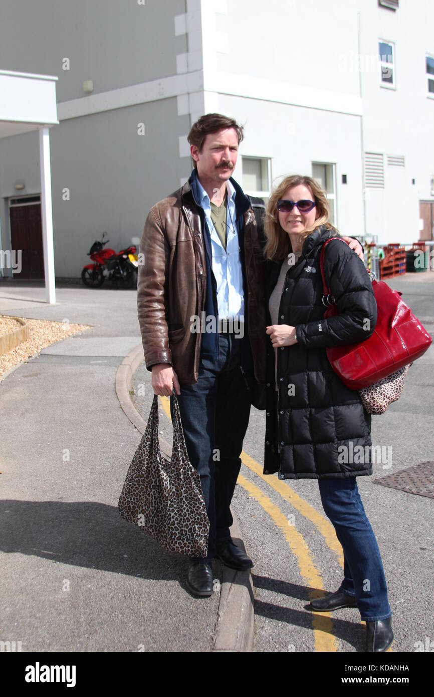 Corinne Wicks and Tom Butcher arriving at the Venue Cymru Llandudno ...