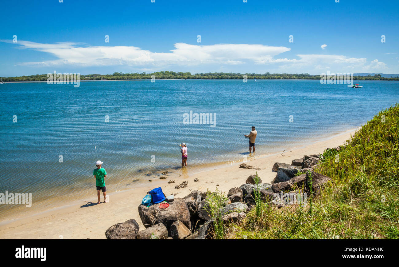 Australia, New South Wales, Northern Rivers region, Ballina, view of ...