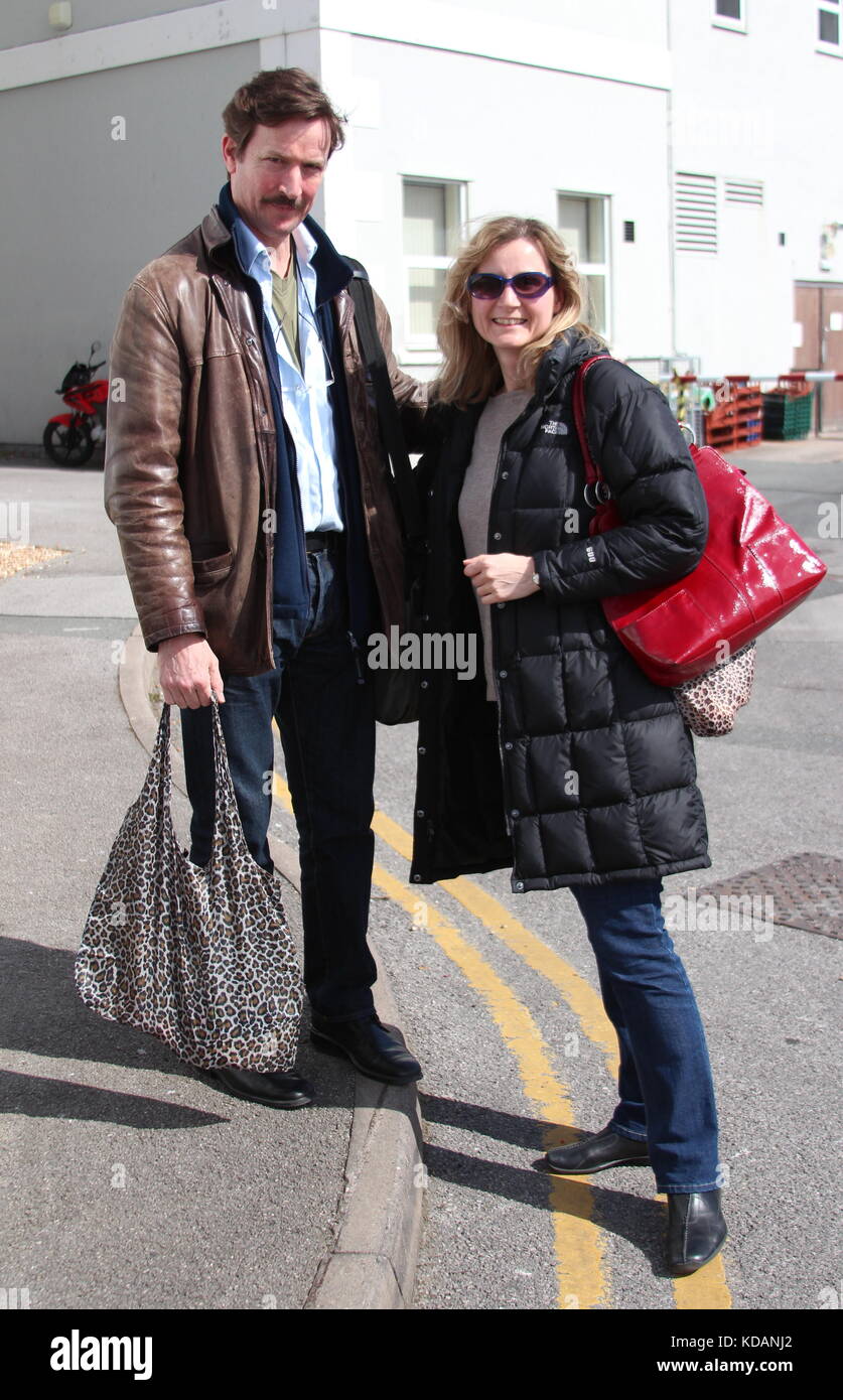 Corinne Wicks and Tom Butcher arriving at the Venue Cymru Llandudno ...