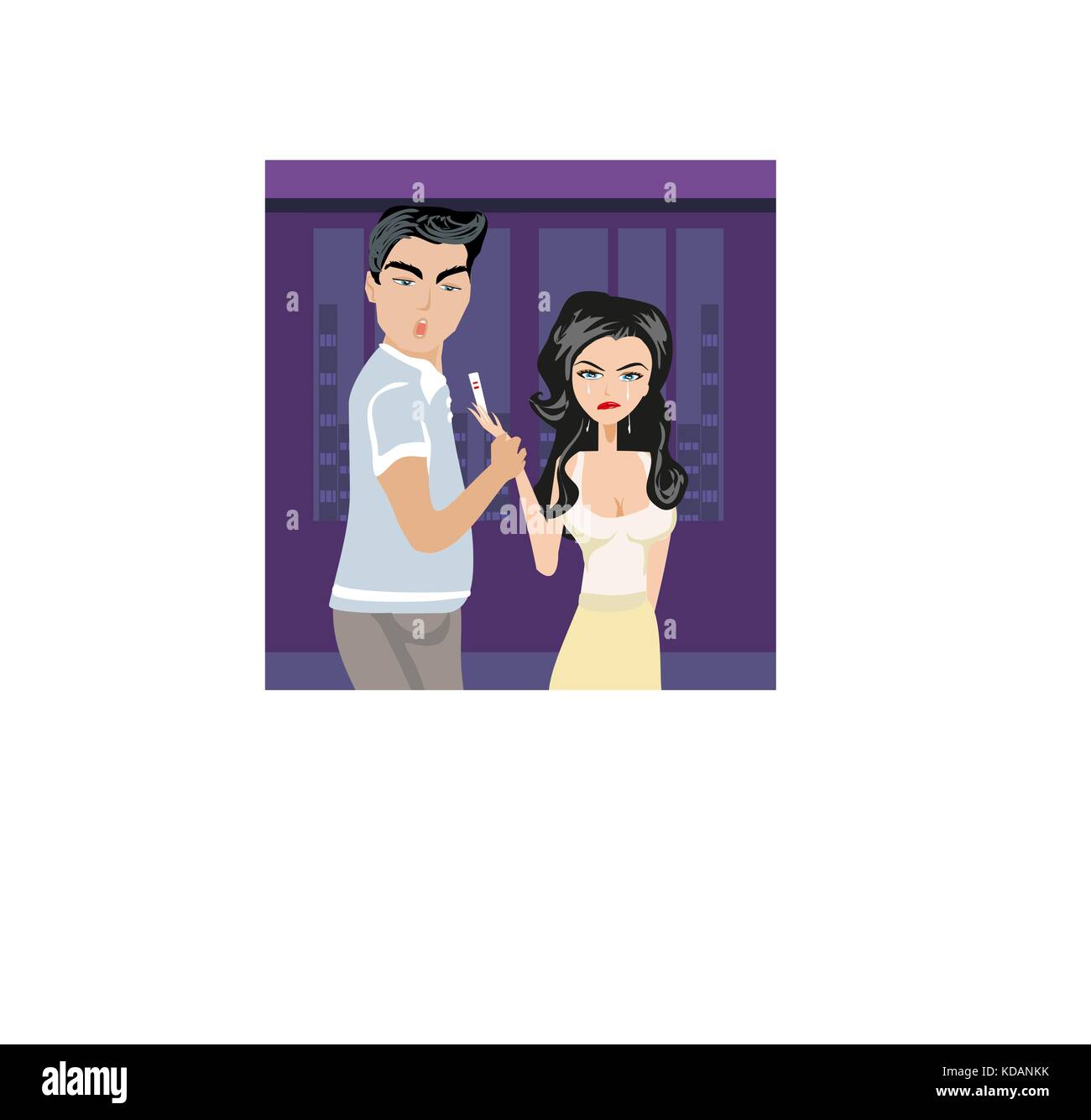 Worried parents Stock Vector Images - Alamy