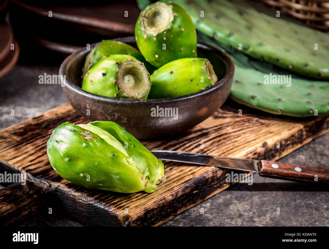 Tuna cactus fruit, Prickly pear, cactus pear. Latin American fruit tuna ...