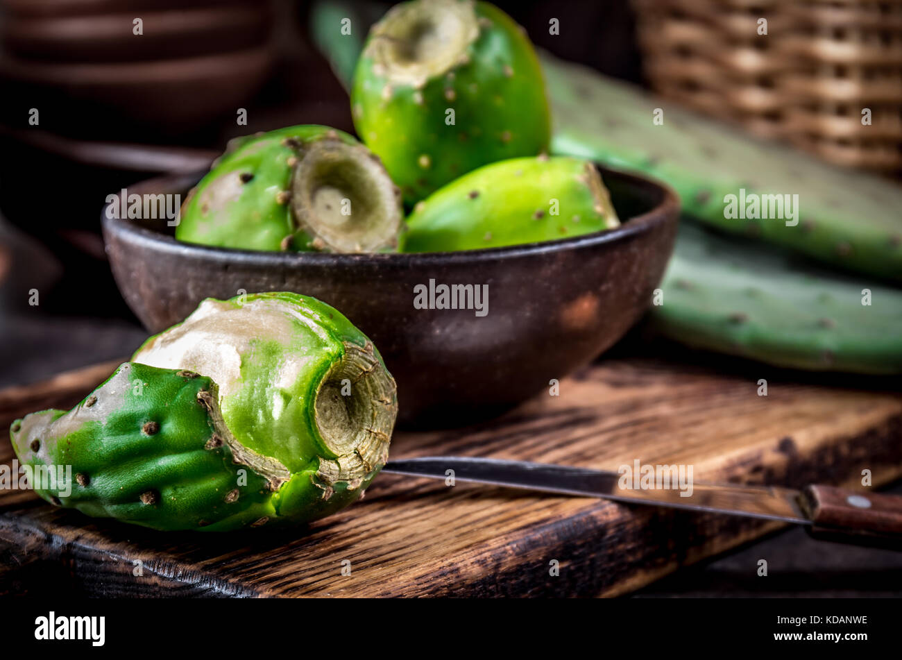 Tuna cactus fruit, Prickly pear, cactus pear. Latin American fruit tuna ...