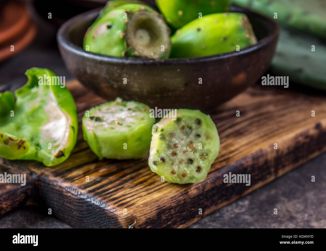 Tuna cactus fruit, Prickly pear, cactus pear. Latin American fruit tuna ...
