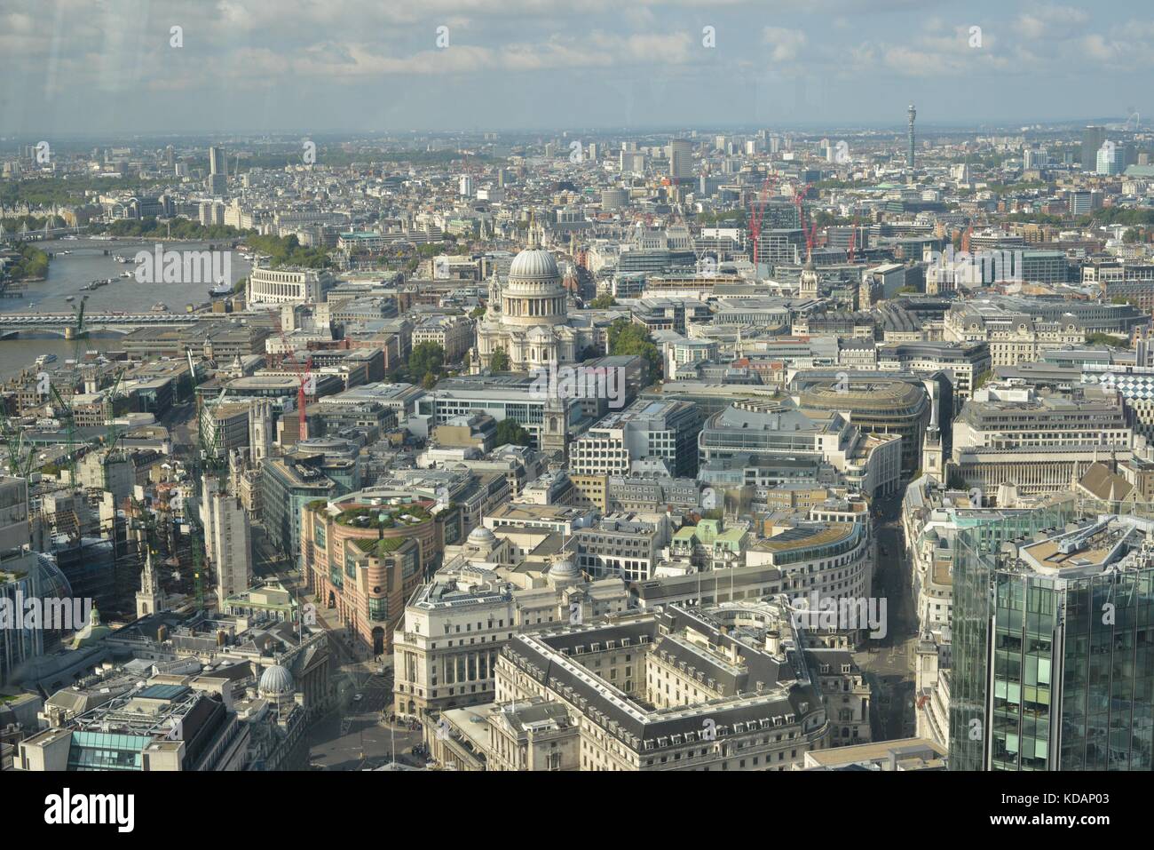 Aerial view of city of london Stock Photo - Alamy