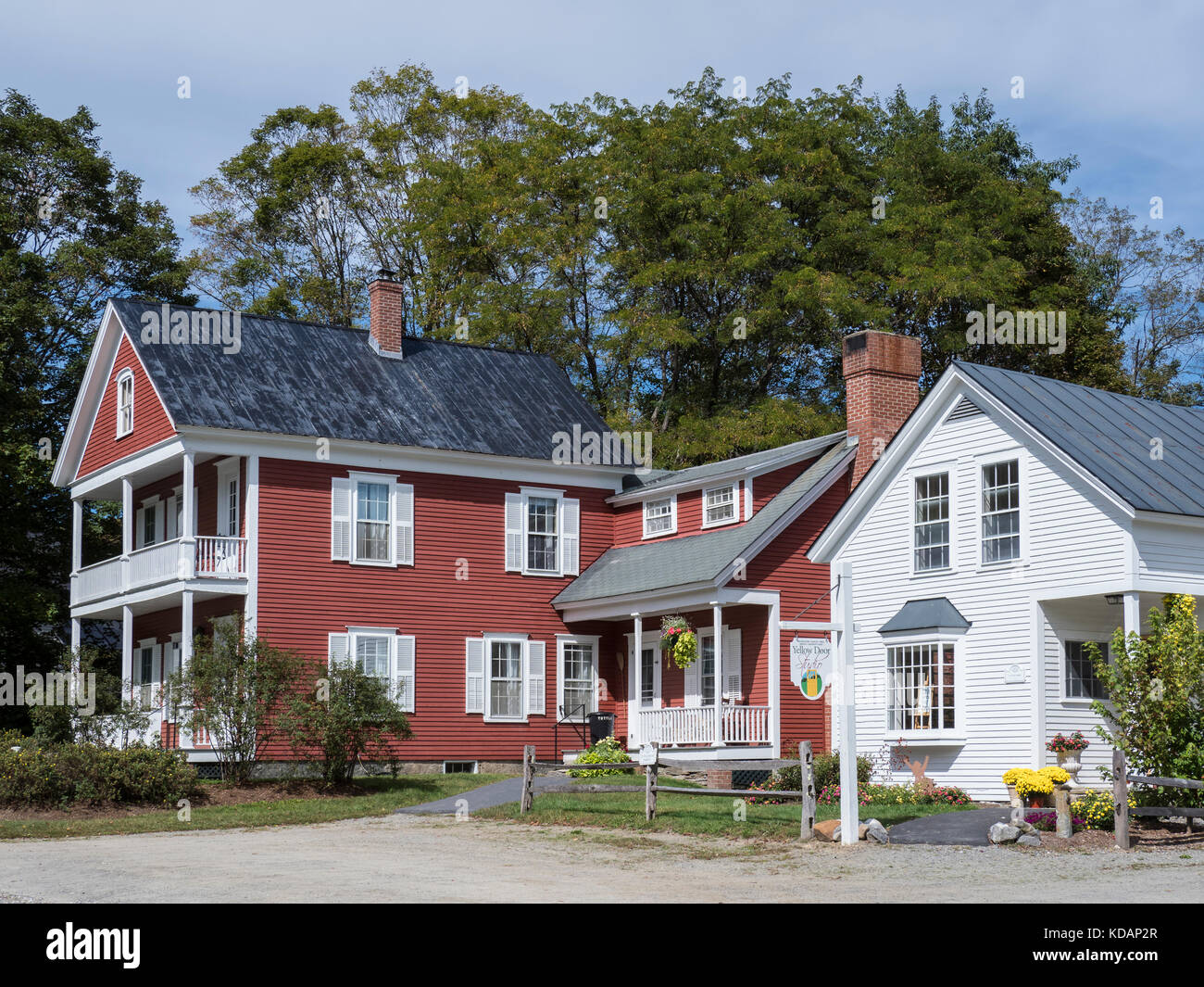 Tuttle House and Yellow Door Studio, Grafton, Vermont Stock Photo - Alamy
