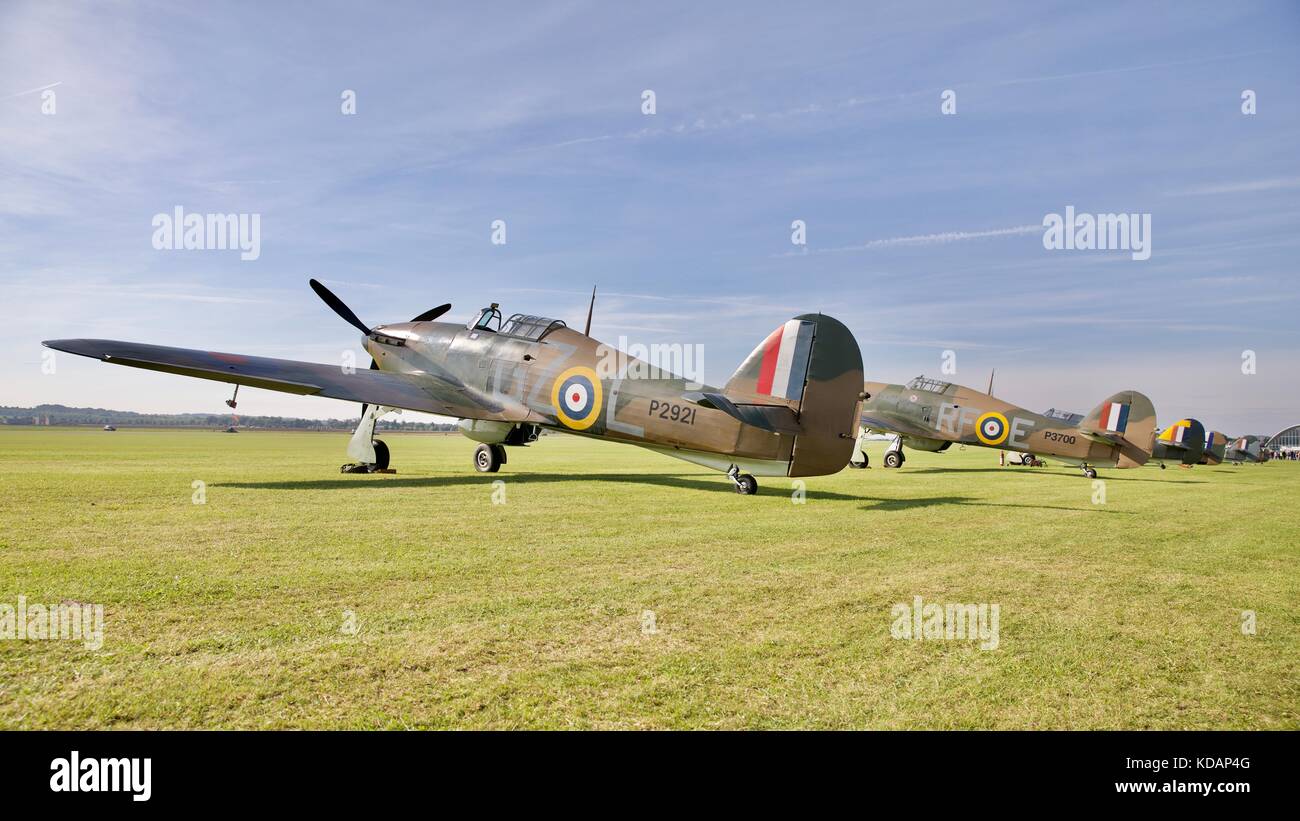Two impressive looking Hawker Hurricanes at the 2017 Battle of Britain ...