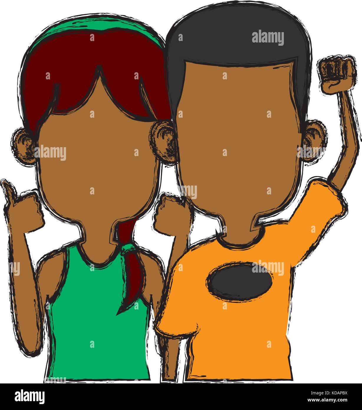 Cute kids friends cartoon icon vector illustration graphic design Stock ...