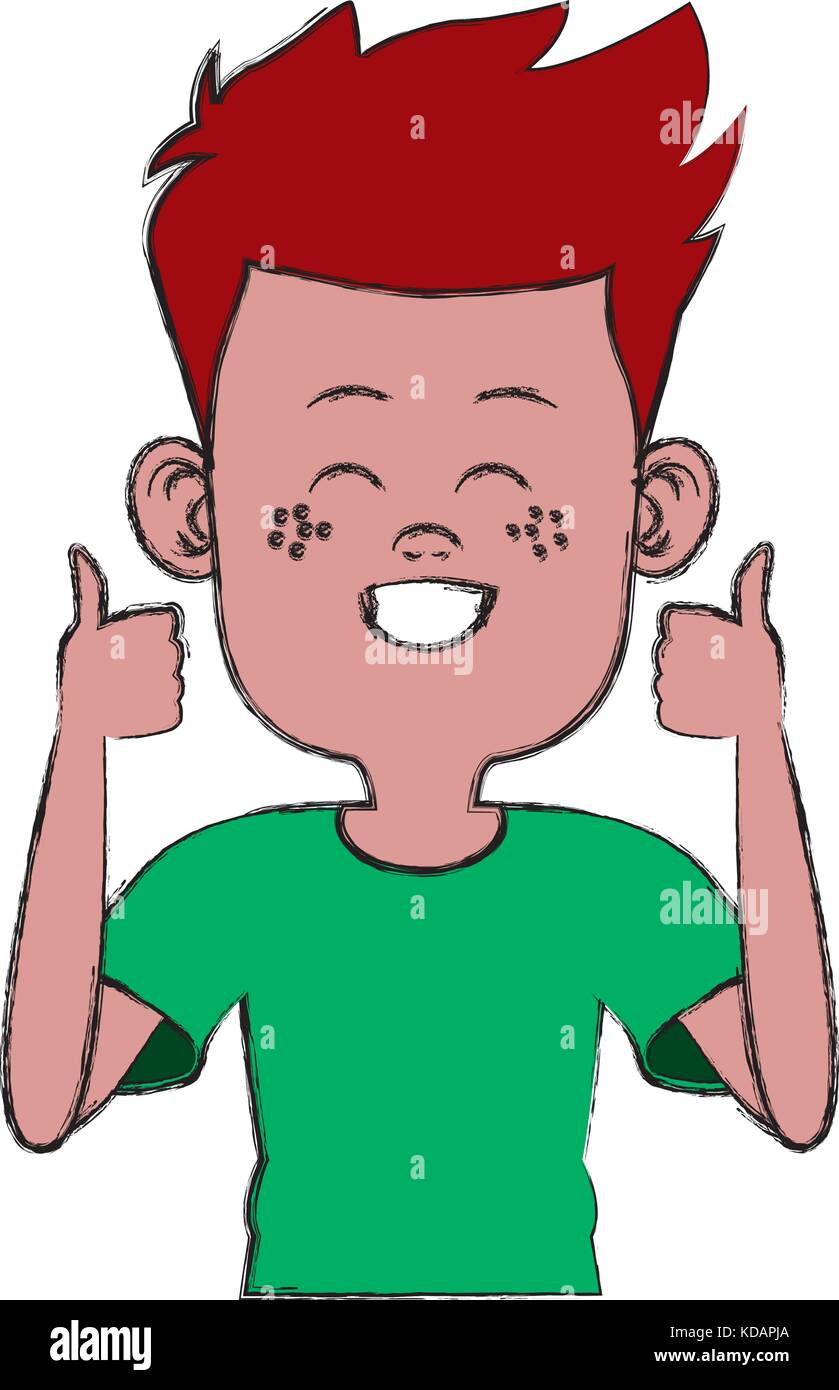 Cute and funny boy cartoon Vector Ilustration icon urban Stock Vector ...