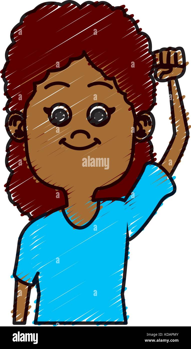 Cute girl cartoon icon vector illustration graphic design Stock Vector ...