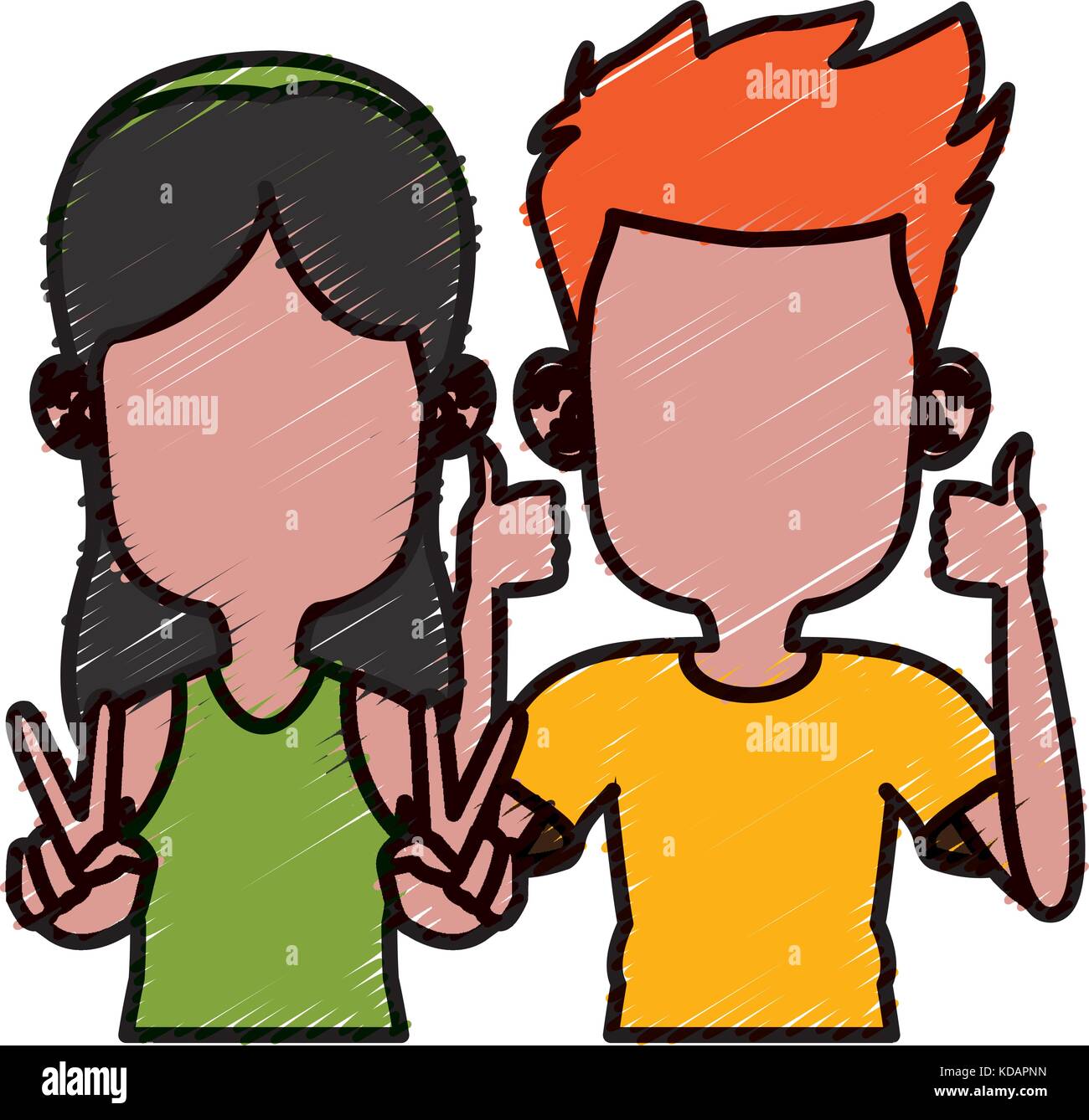 Cute kids friends cartoon icon vector illustration graphic design Stock ...