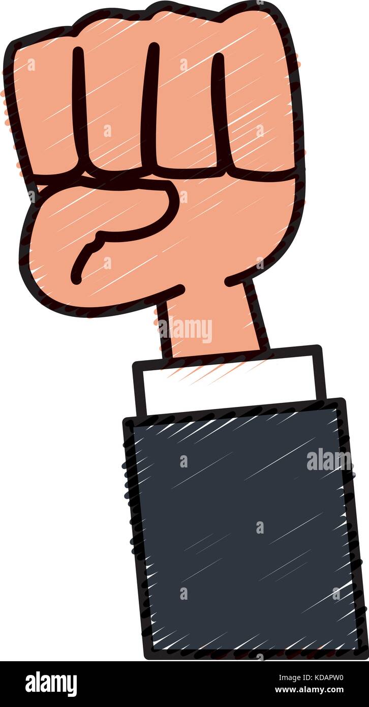 Hand clenched symbol icon vector illustration graphic design Stock ...