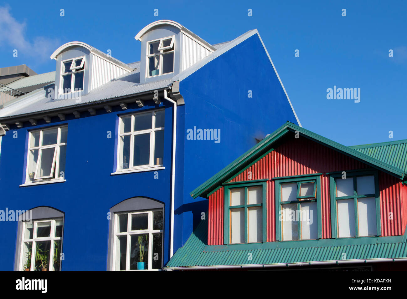 Colourful buildings in Reykjavik, Iceland Stock Photo - Alamy