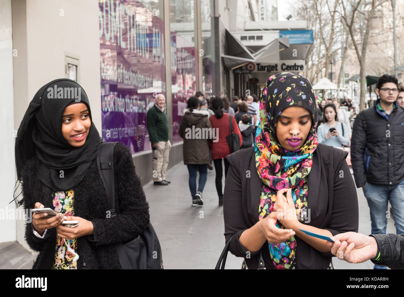 Young muslim women in city Stock Photo - Alamy